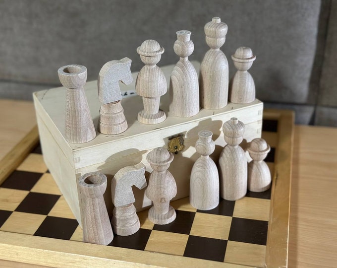 Germany Chess Set With Heavy Weights 60s Vintage in Great Collectible ...
