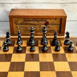 German Chess Set Made of Aluminum in Original Box in Very Good - Etsy