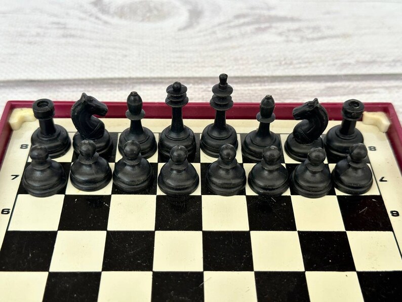 Vintage Soviet Travel Magnetic Chess Set 80s . Great Gift for - Etsy
