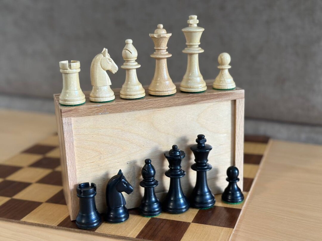 Germany Vintage Chess Set in Original Box 70s Vintage in Very Good ...