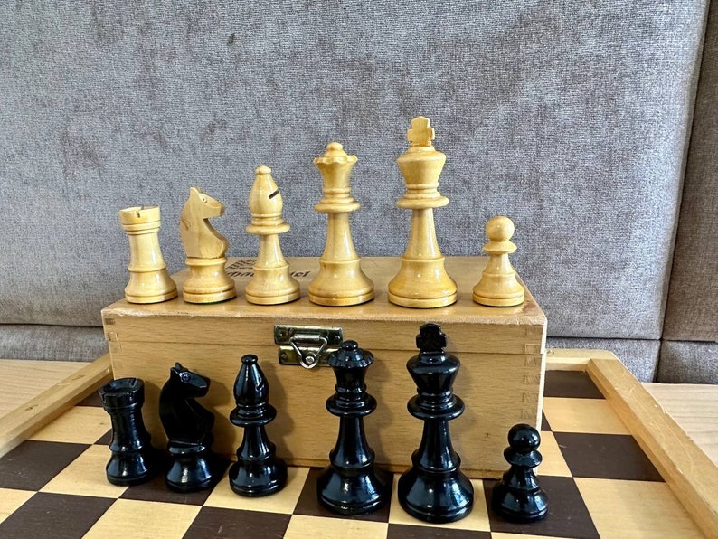 Germany Vintage Chess Set in Box 70s in Good Condition. Great - Etsy
