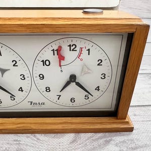 Chess Clock "insa" Made in Serbia. the Wooden Case is in Excellent ...