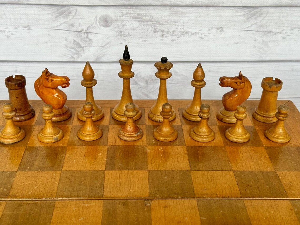 Soviet Vintage Chess Set 60s in Good Condition . Great Gift - Etsy