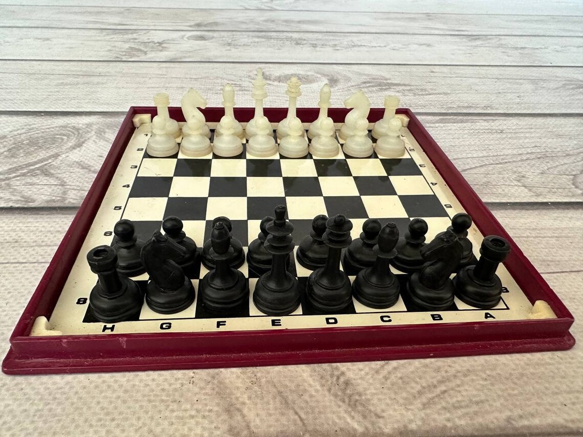 Vintage Soviet Travel Magnetic Chess Set 80s . Great Gift for - Etsy