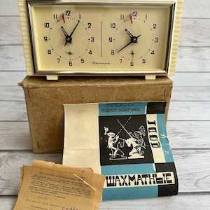 Vintage CHESS Tournament Clock. Original Box. Great Gift for Mens ...