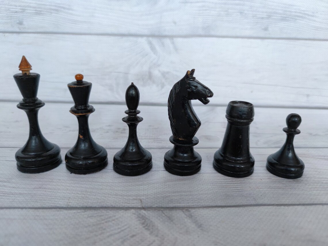 Soviet Chess championship Set of the 50s Vintage - Etsy