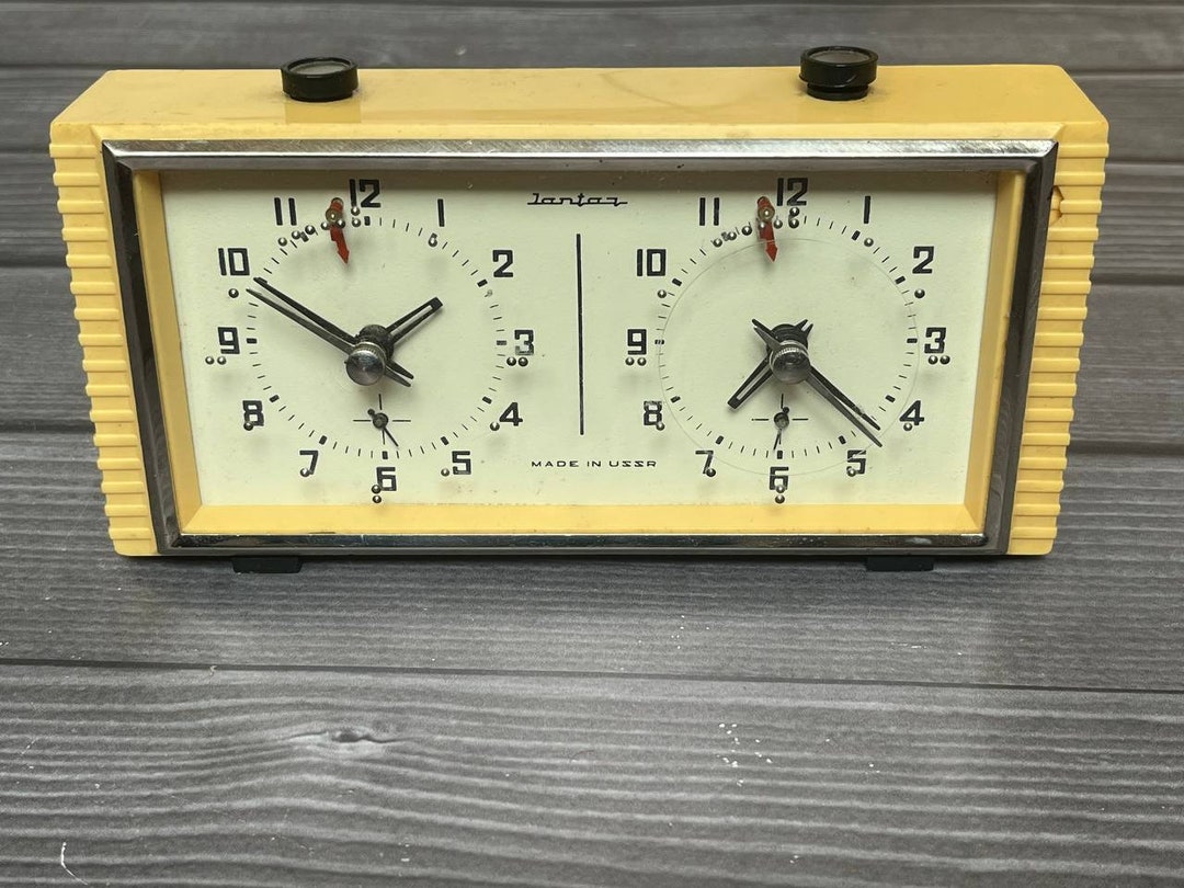 Soviet Chess Clock jantar With Metal Buttons, and Instead of Glass ...