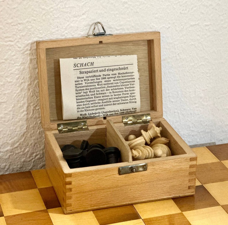 Wooden Germany Chess Set in Original Box 70s Vintage in Good Condition ...