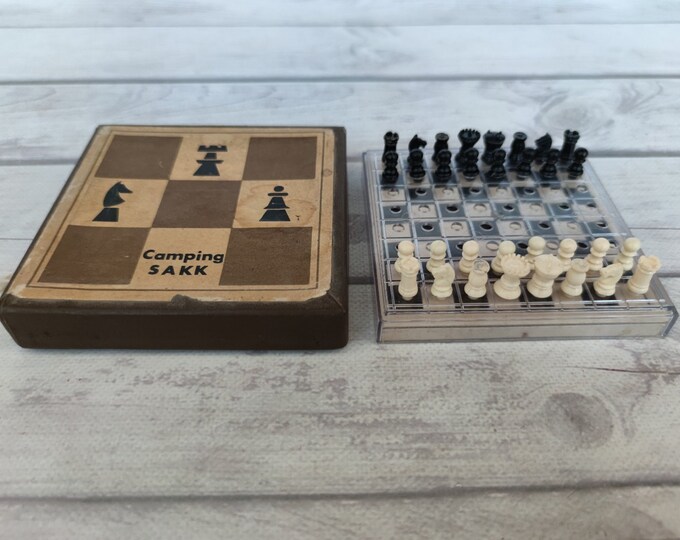 Pocket Hungarian Chess Set Made of Plastic Approximately 70s - Etsy