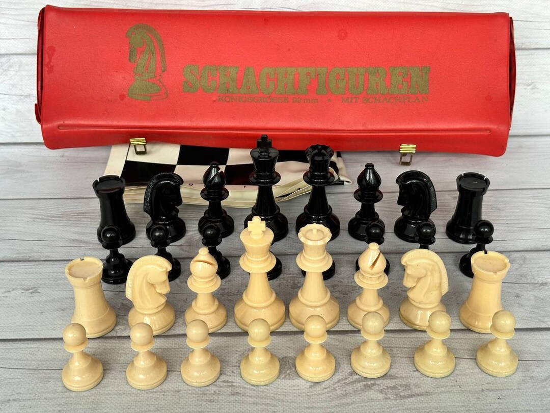 Germany Plastic Chess Set 80s Vintage. Great Gift for Mens, Chess ...
