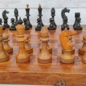 Soviet Rarest Chess Set 30s Vintage in Good Condition Made of - Etsy ...