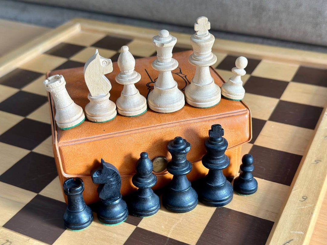 Small Germany Chess Set and Original Chess Box in Good Condition ...