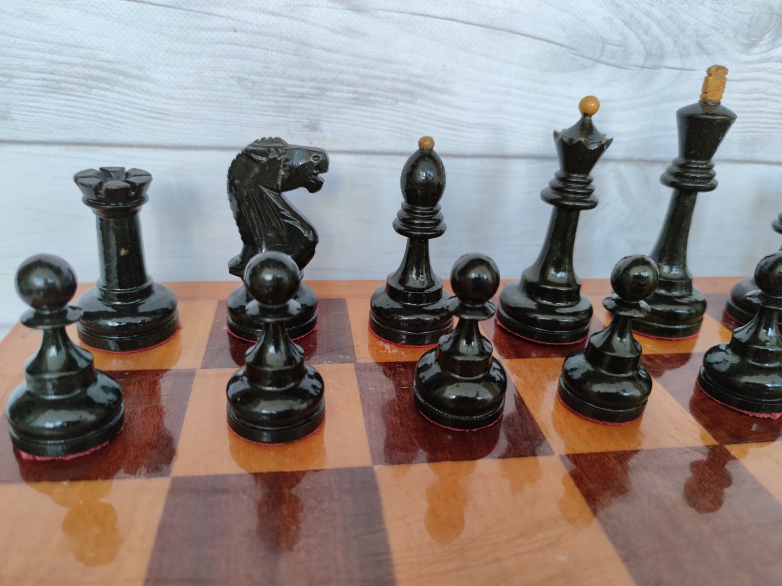 Soviet Grandmaster Chess Set With All Wooden Knights - Etsy Australia