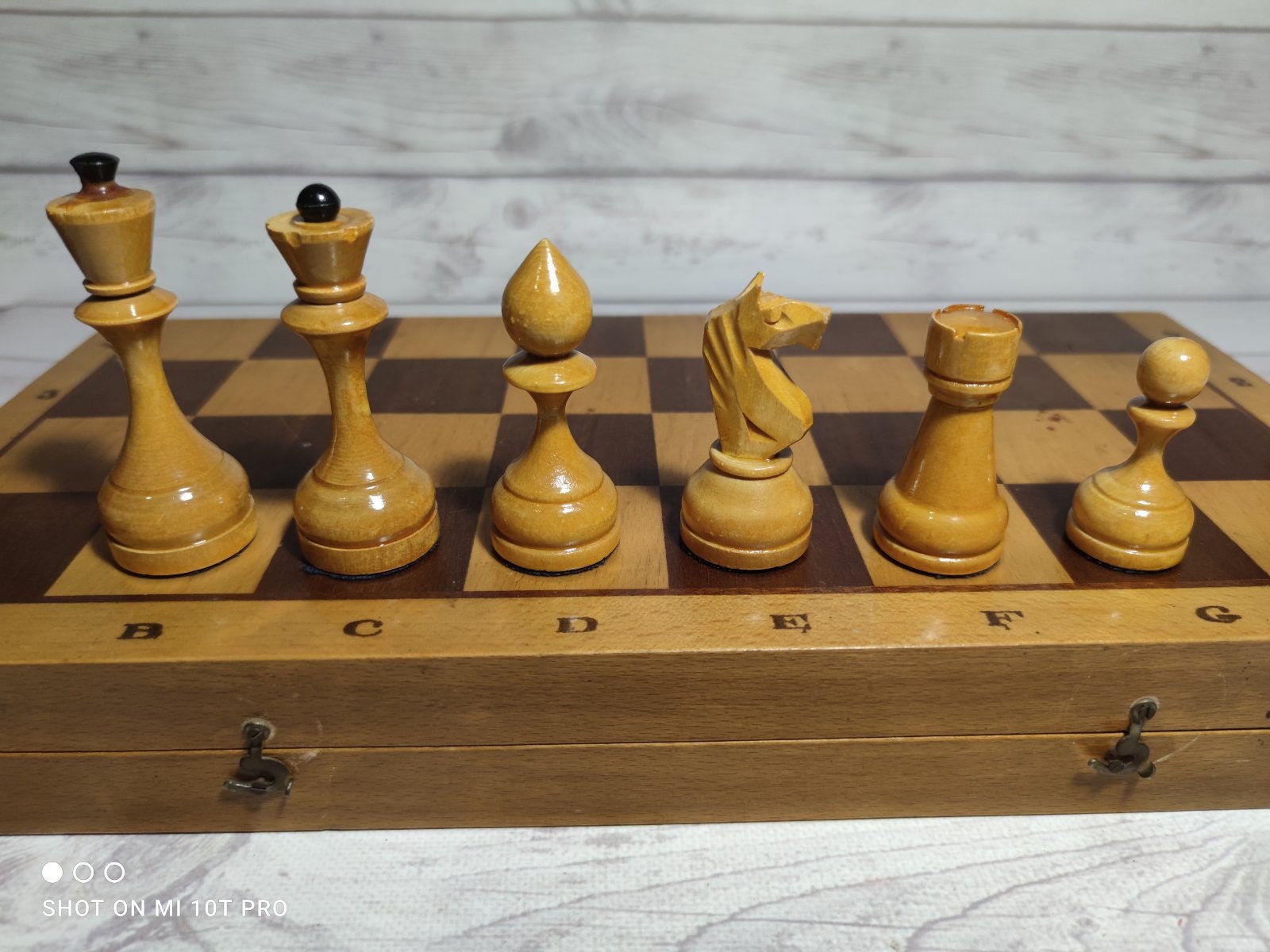 Soviet Large Wooden Chess Set in Very Good Condition 70s | Etsy