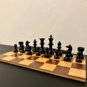 Wooden Chess Set Made in Germany 60s Vintage in Original Box. Great ...