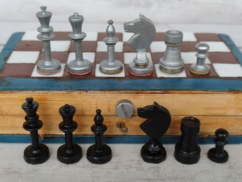 USSR Aluminum Chess Set 60s Vintage in Good Condition. - Etsy