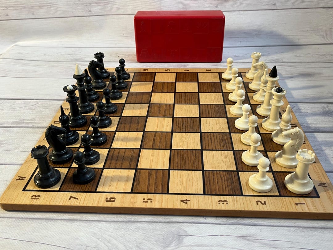 Soviet Chess Set Made of Plastic in Original Box . Great Gift for Mens ...