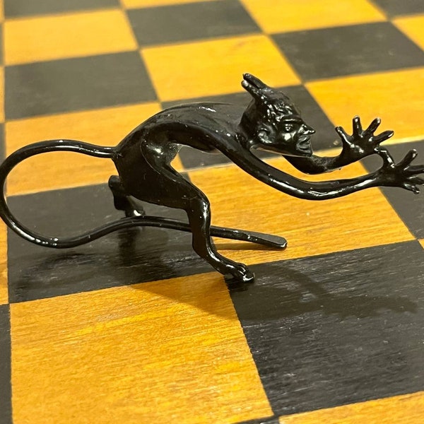 Vintage Devil Statue - Etsy