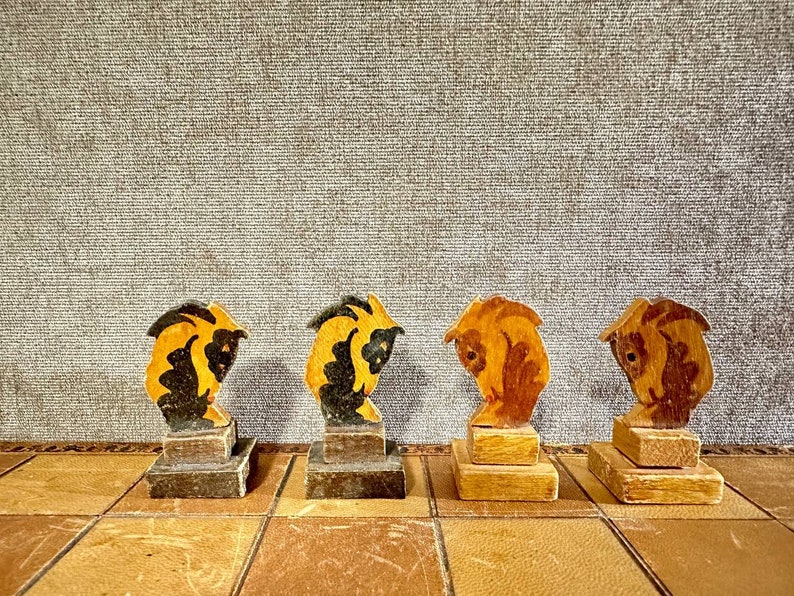 Antique Germany Handmade Chess Set 50s Vintage . Chess Board - Etsy