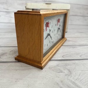 Chess Clock "insa" Made in Serbia. the Wooden Case is in Excellent ...