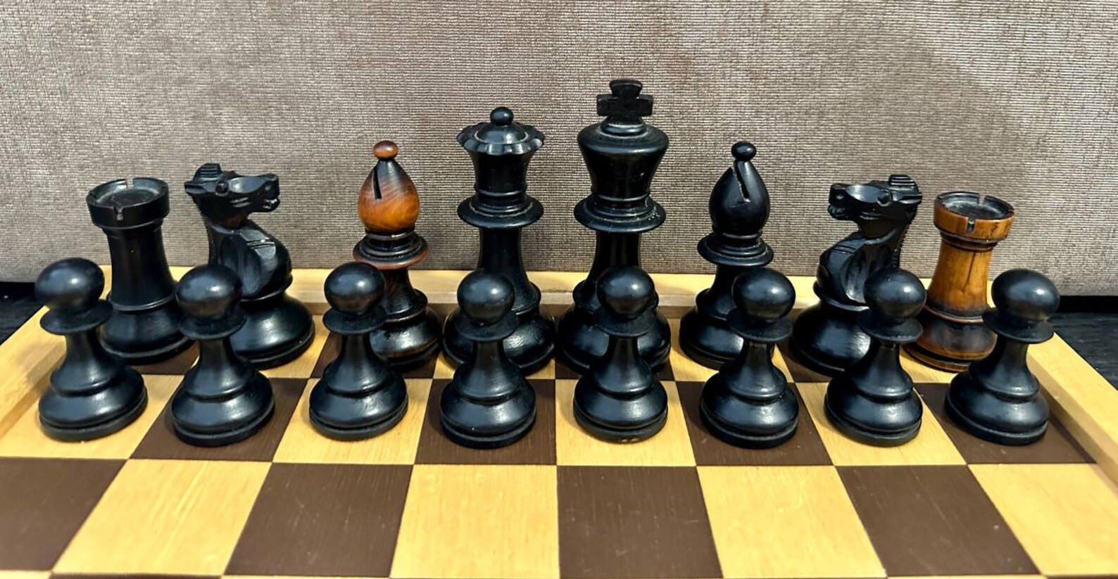 Germany Chess Set With Weights in Chess Box 60s Vintage in - Etsy