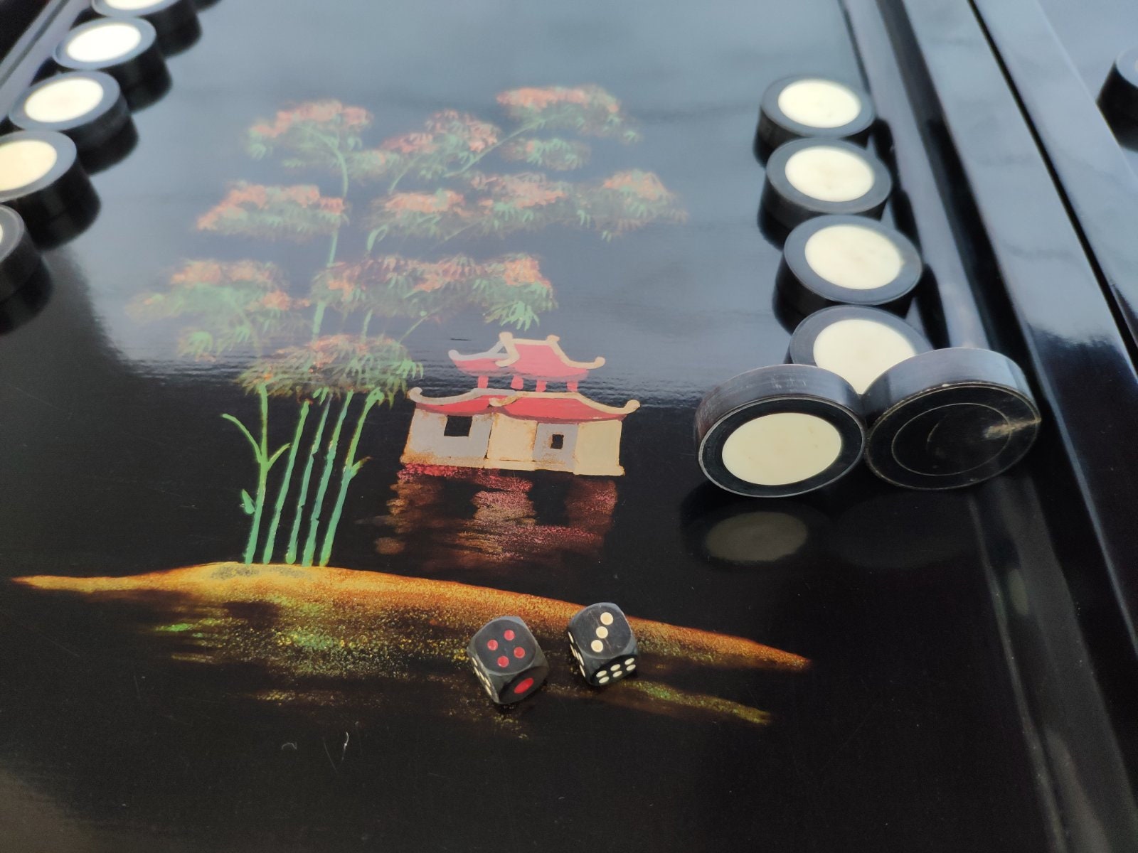 Vintage Chess Set Vietnam Chess Vietnam Backgammon Vietnam - Etsy Finland