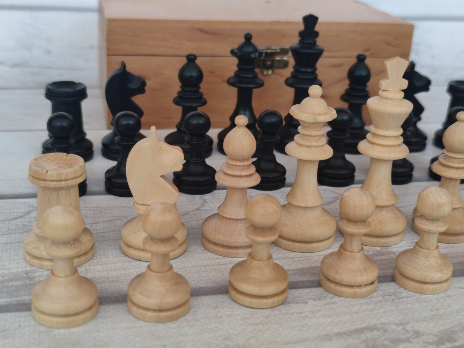 German Chess Set in Original Box 80s Vintage in Very Good - Etsy