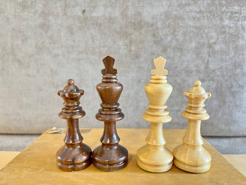 Germany Chess Set With Weights in Original Box 70s Vintage in - Etsy