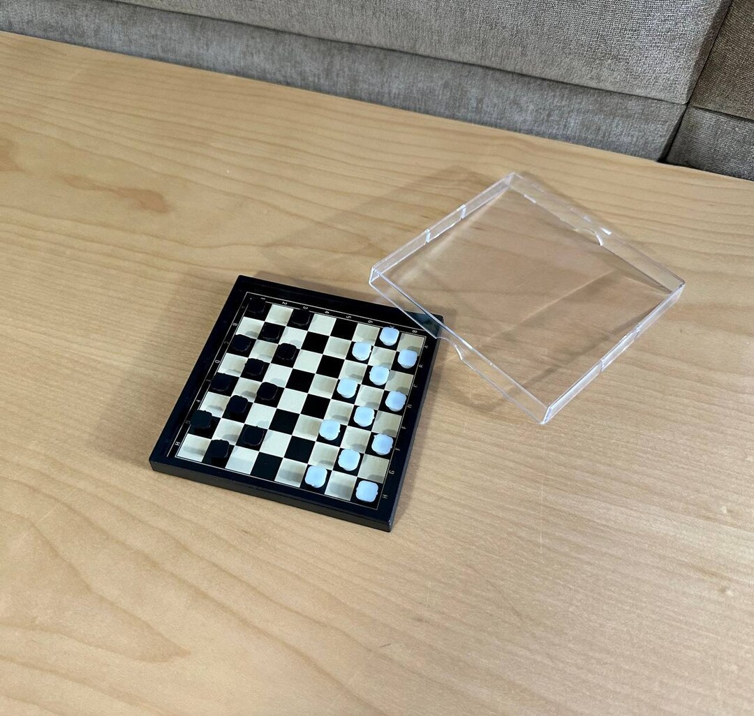 Plastic Pocket Magnetic Checkers 90s Vintage in Good Condition. Great ...
