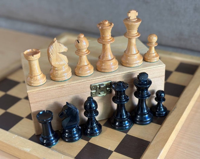 German Chess Set Made of Aluminum in Original Box in Very Good ...