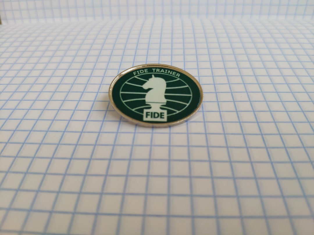 Chess Badge "fide Trainer". Rare, in Excellent Condition. Great Gift ...