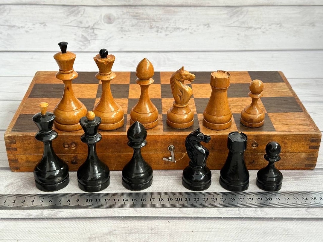 Rare USSR Chess Set 60s Vintage in Good Condition. Very Interesting ...