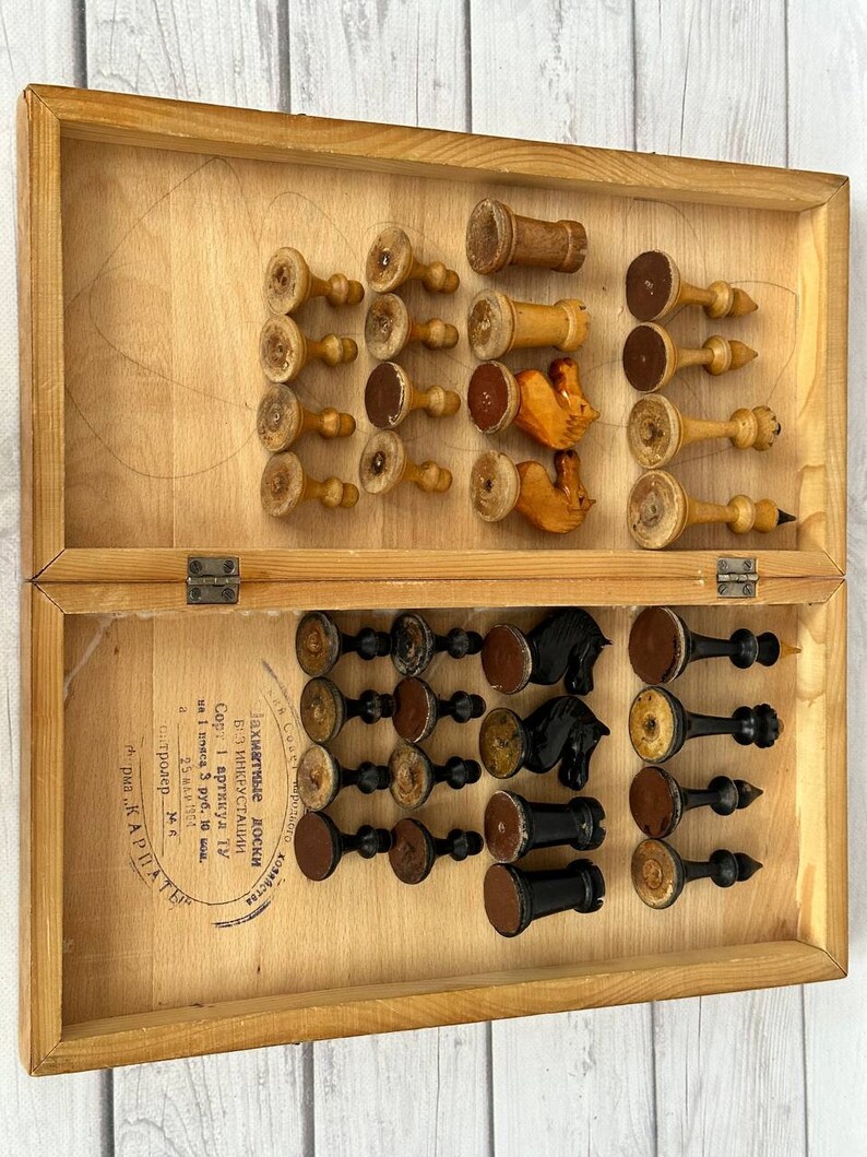 Soviet Vintage Chess Set 60s in Good Condition . Great Gift - Etsy