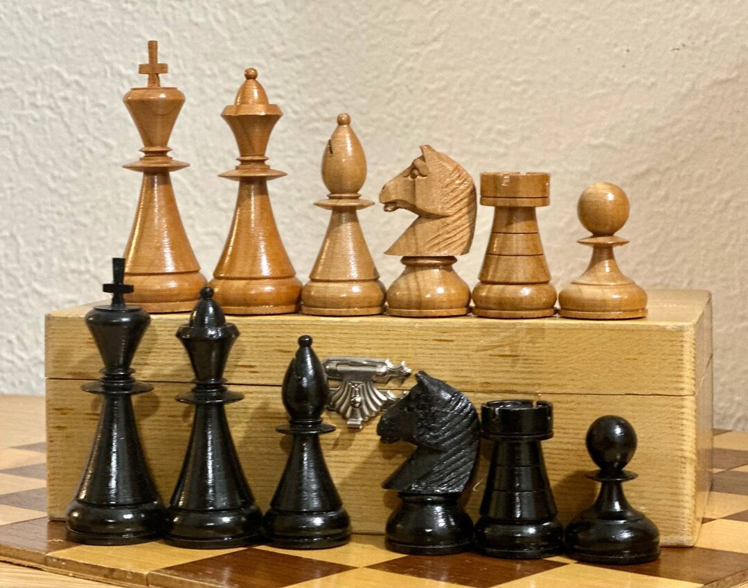 Germany Chess Set 60s Vintage in Original Chess Box in Good Condition ...