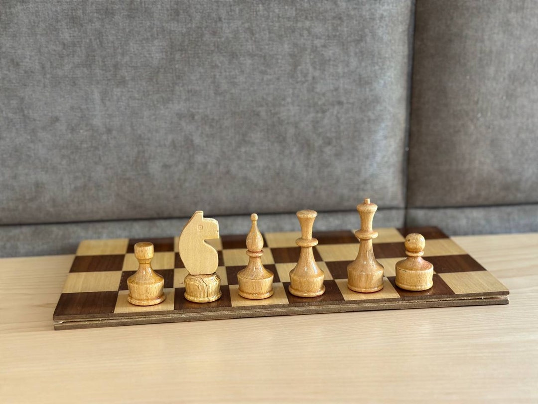 Bulgarian Wooden Chess Set Vintage 70s. Great Gift for Mens, Chess ...