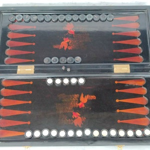 Vietnamese Handmade Chess Set Backgammon Checkers 60s Vintage in Very ...