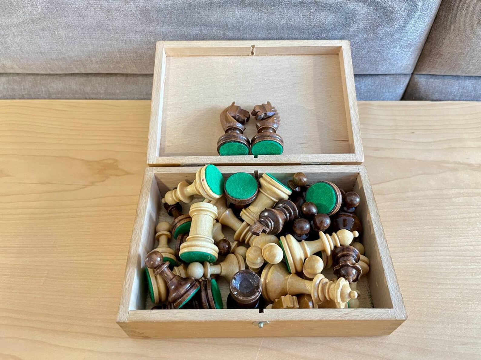 Germany Chess Set With Weights in Original Box 70s Vintage in Good ...