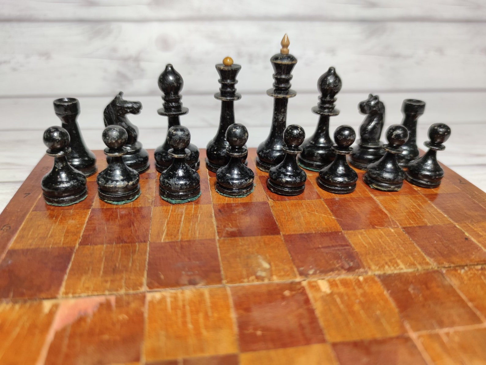 Beautiful Soviet Chess Set 50s Vintage - Etsy