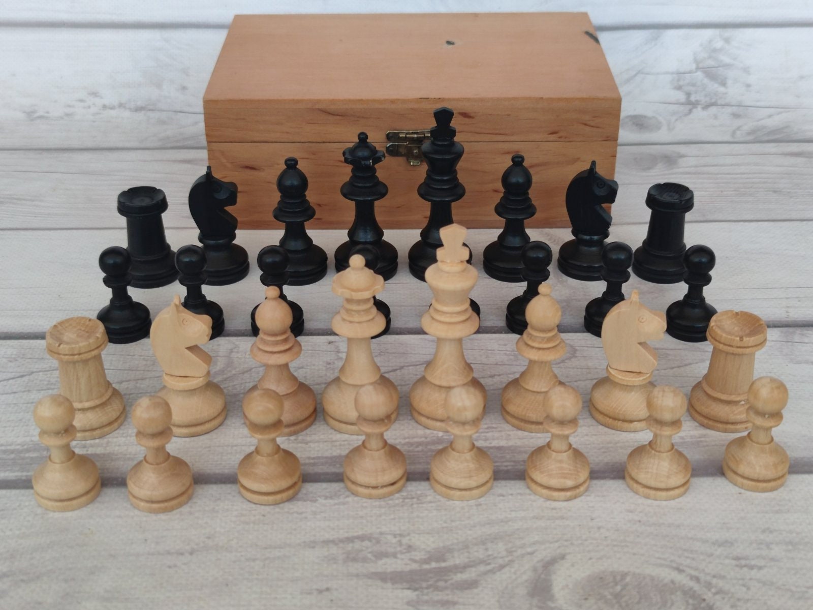 German Chess Set in Original Box 80s Vintage in Very Good - Etsy