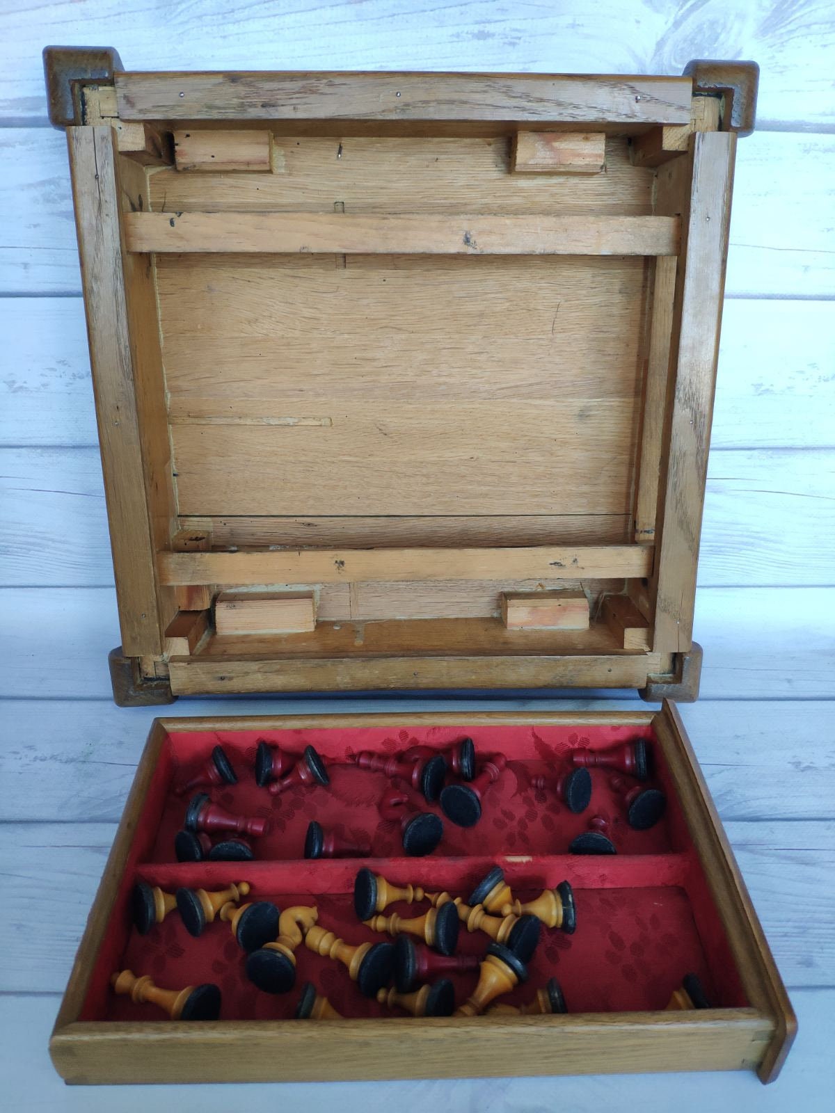 Interesting Soviet chess set presented to party organizer | Etsy