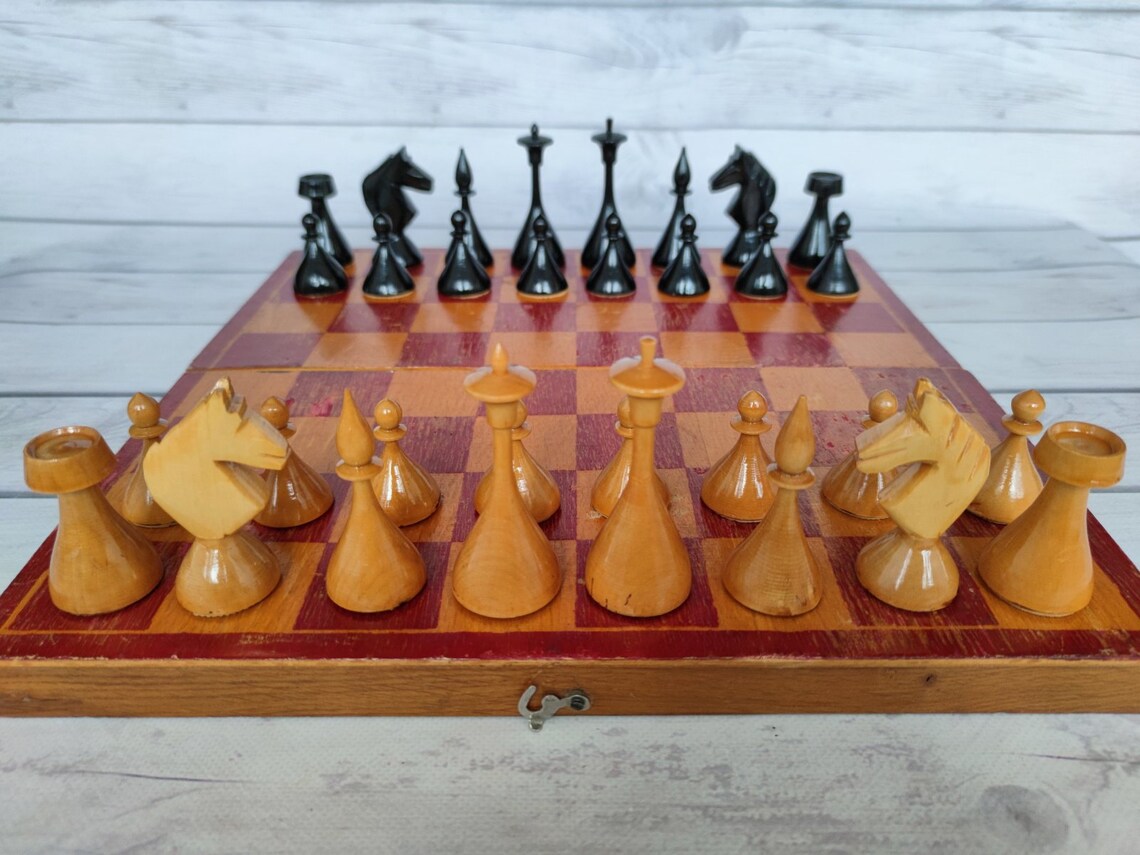 Belarusian Chess Set in the Great Condition 60 S Vintage - Etsy
