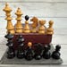 Wooden Chess Set Made in Germany 60s Vintage in Original Box. Great ...