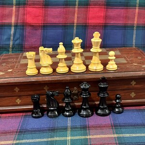 Germany Chess Set Made of 60s Vintage Wood. Chess Pieces in Good ...