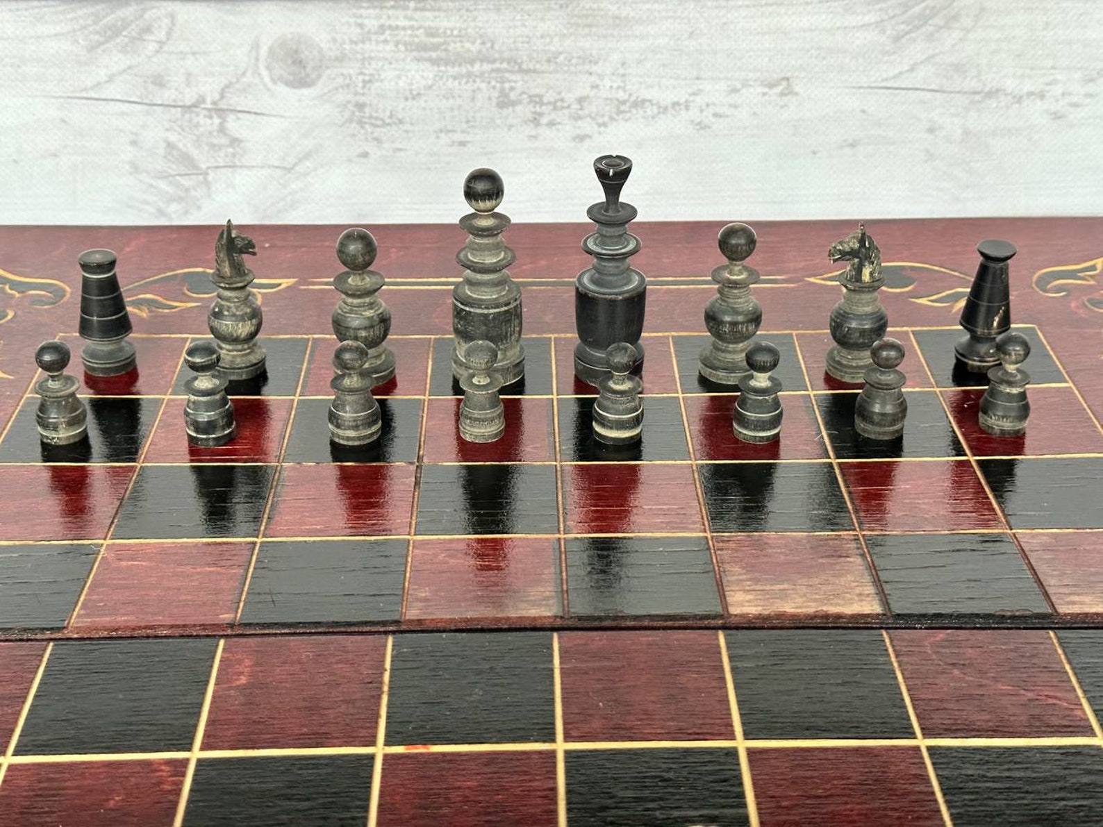 Vietnam Game Set 3 in 1: Chess Checkers and Backgammon. Great - Etsy