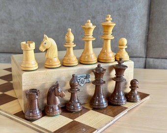 Rare Germany Chess Set in Chess Box Vintage 50s in Good Condition ...