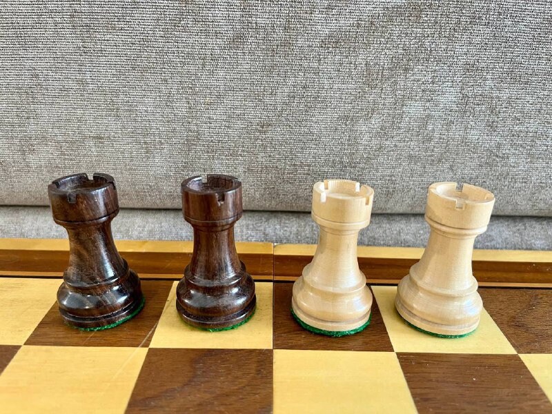 Wooden Chess Set With Weights in Box 2000s Vintage in Good Condition ...