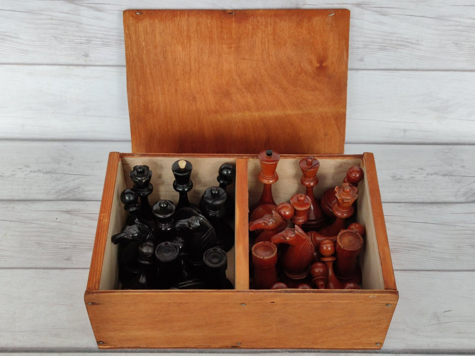 Reproduction Soviet Chess Box From Soviet Chess Set BFII (botvinnik ...