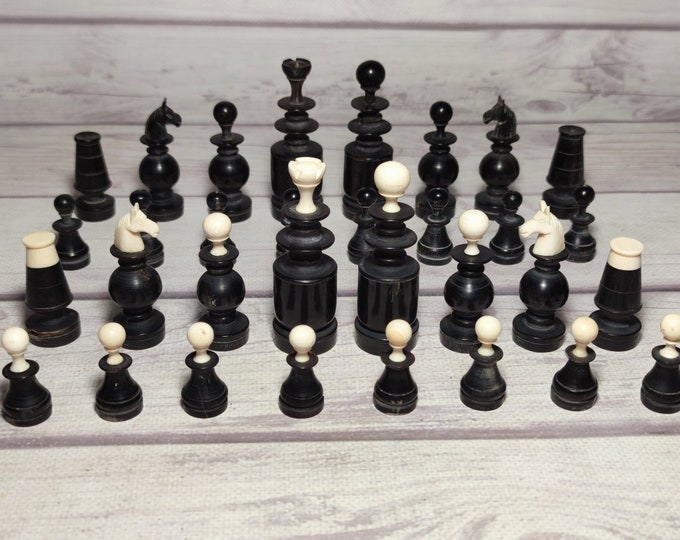 Vintage Vietnam Chess Set Horn 60s. Great Gift for Mens and - Etsy