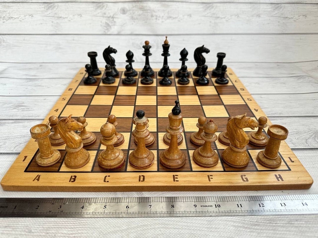 Soviet Chess Set With Weight 20s Vintage in Good Condition. Great Gift ...