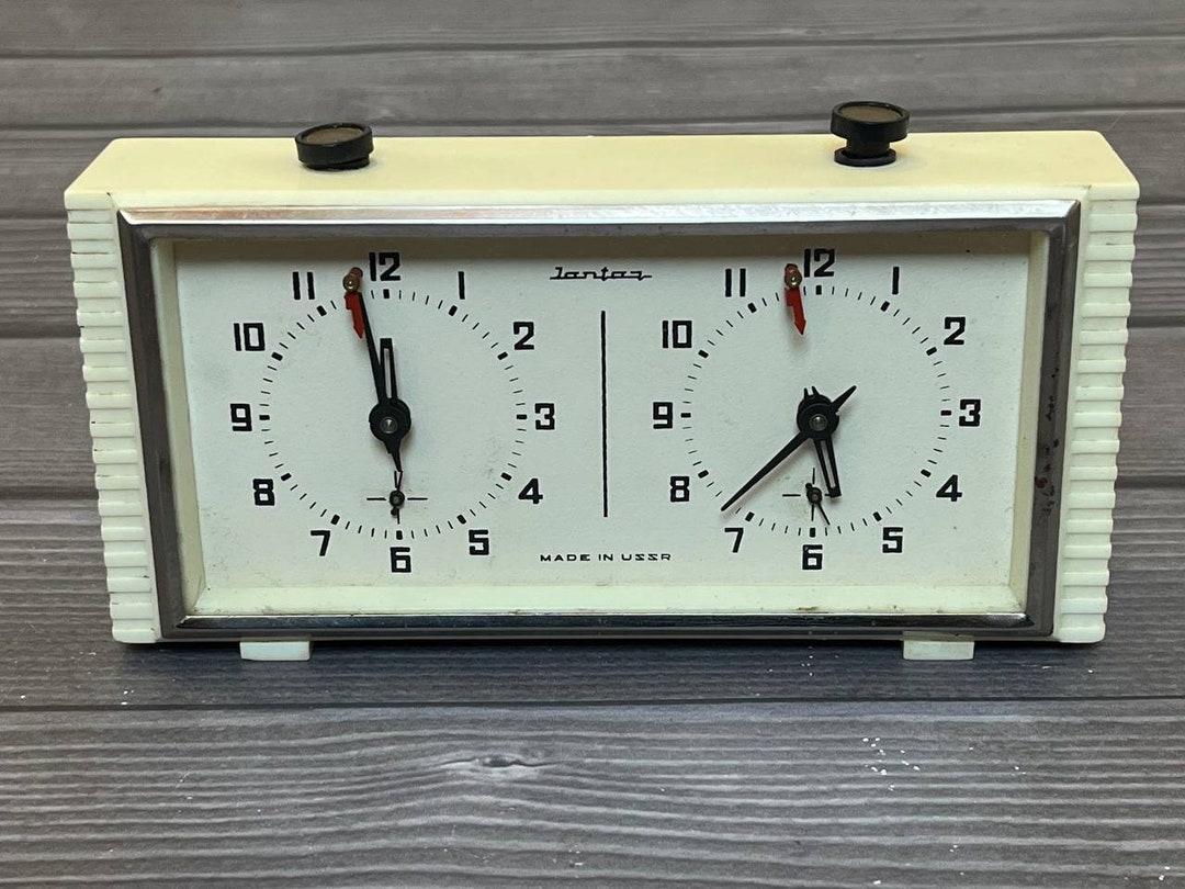 Soviet Mechanical Chess Clock JANTAR in Good Condition. Great Gift for ...